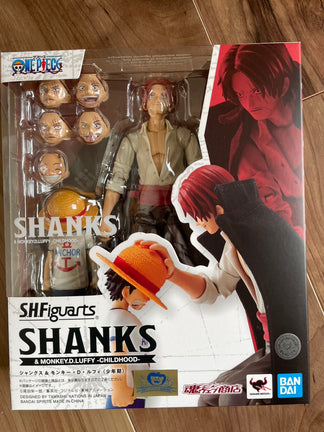 One Piece S.H.Figuarts Shanks and Luffy Childhood Figure for Sale ...